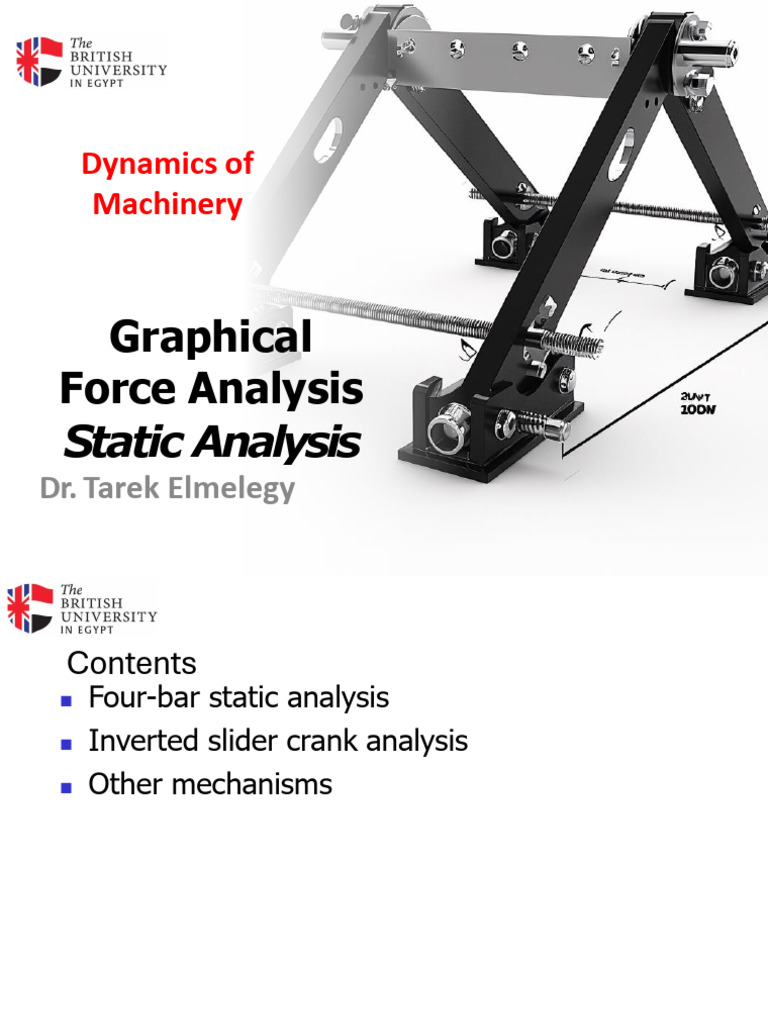 Lec1pt2 Force Analysis Static | PDF | Mechanical Engineering | Mechanics