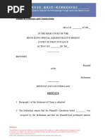 Statement of Defence and Reply To Defence | PDF
