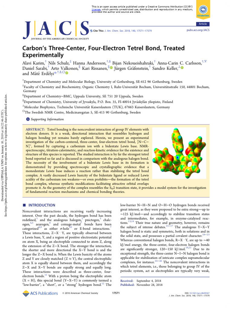 Three Center and 4 Electron Bond | Download Free PDF | Chemical Bond ...