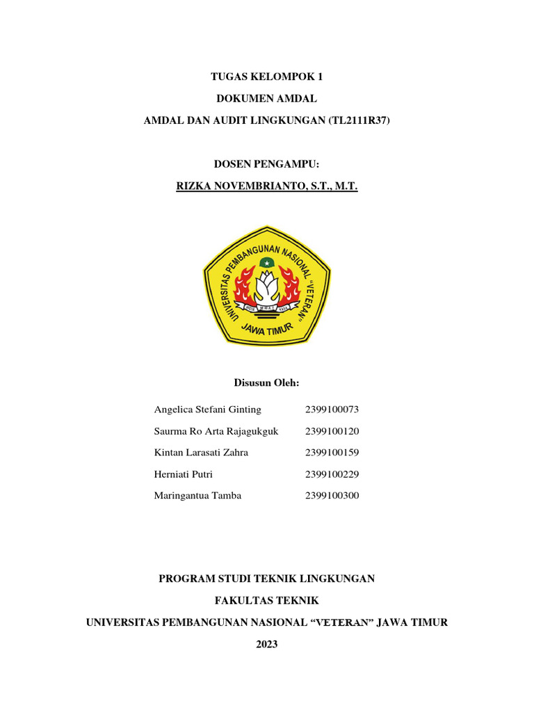 Dokumen Amdal | PDF | Teknologi & Rekayasa