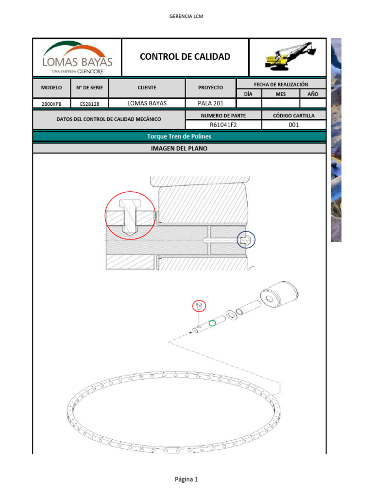 Cartilla - Tren de Polines | PDF | Producción y fabricación | Gestión de la calidad