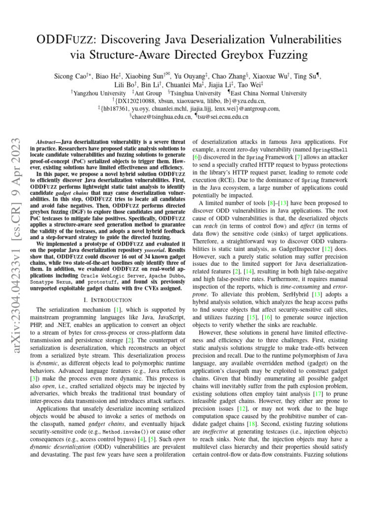 Java Deserialization Vulnerability Detection | PDF | Method (Computer Programming) | Computing