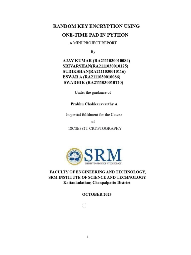 CRYPTOGRAPHY | PDF | Cryptography | Encryption