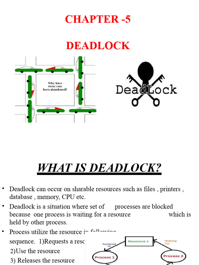 3140702-Os Chapter-5 Deadlock | PDF | Process (Computing) | Concurrent Computing