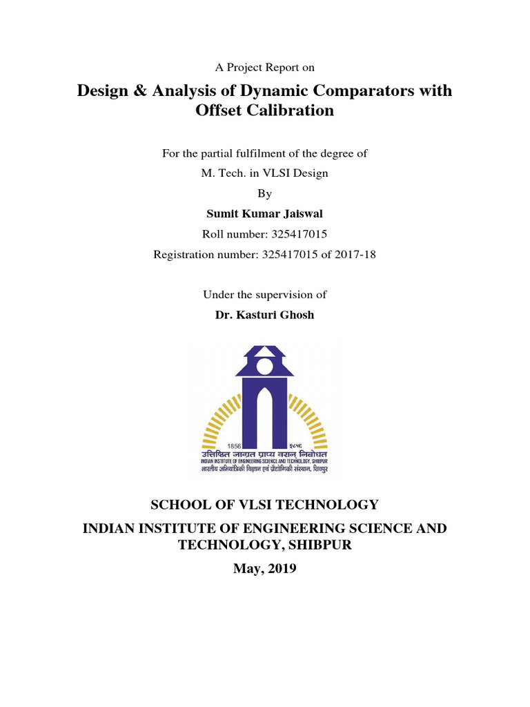 Design & Analysis of Dynamic Comparators With Offset Calibration | PDF ...