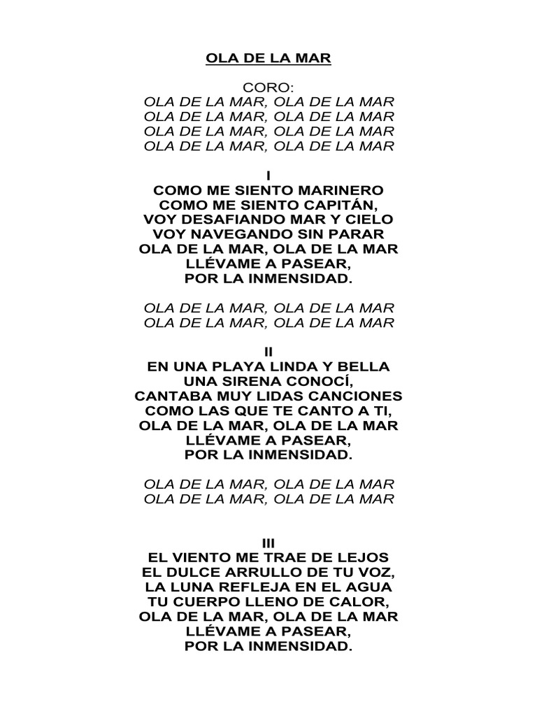 OLA DE LA MAR | PDF