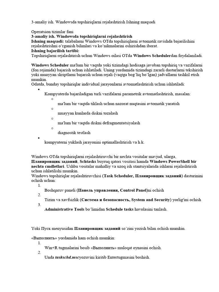 6 - Amaliy Ish | PDF