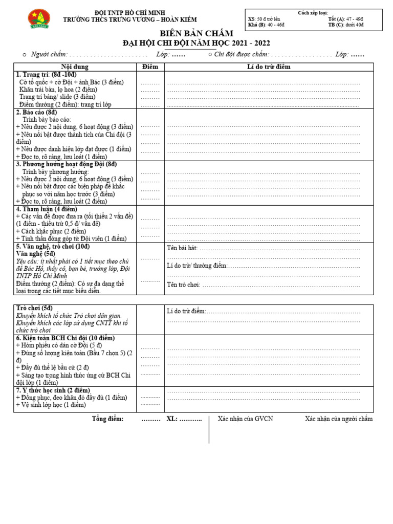 Bien Ban Cham DHCD 20-21 | PDF