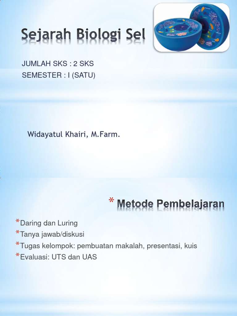 Sejarah dan Struktur Biologi Sel | PDF | Ilmu Sosial