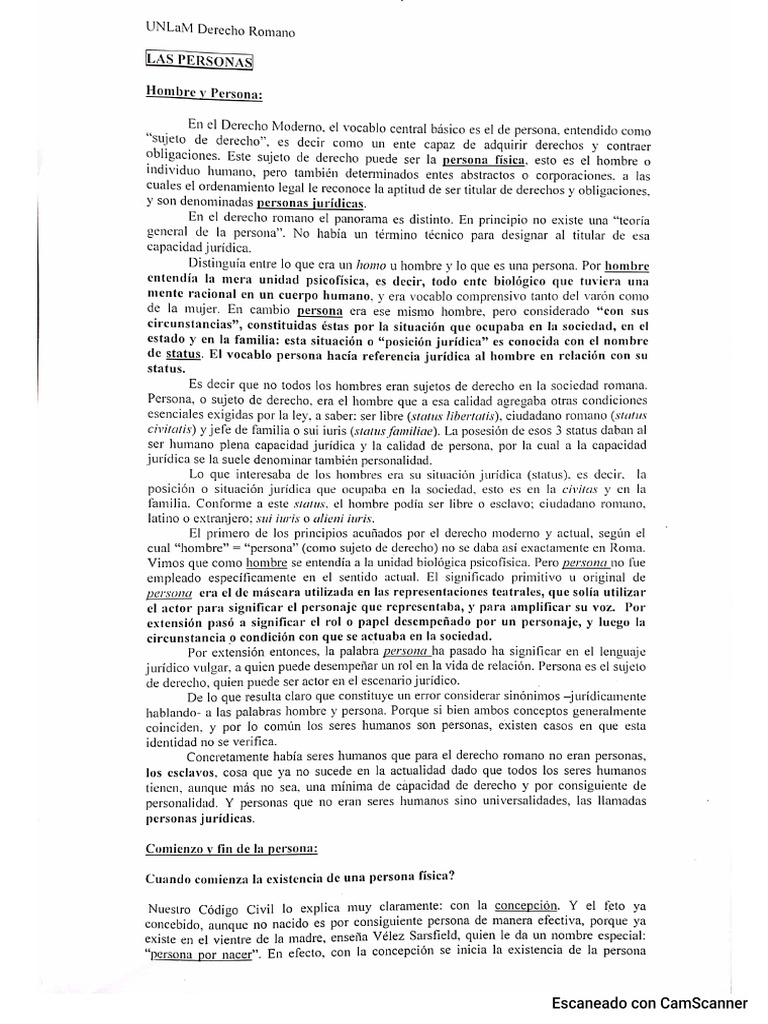 Resumen U. 4 Derecho Romano | PDF