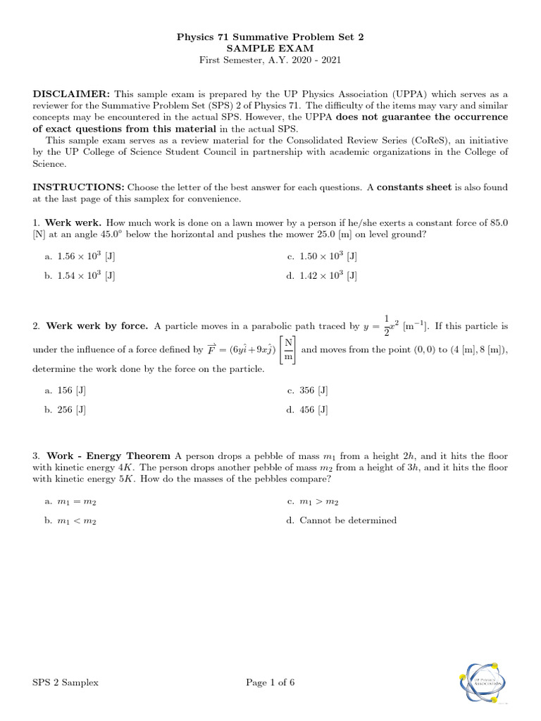 SPS 2 Samplex | PDF | Force | Metrology