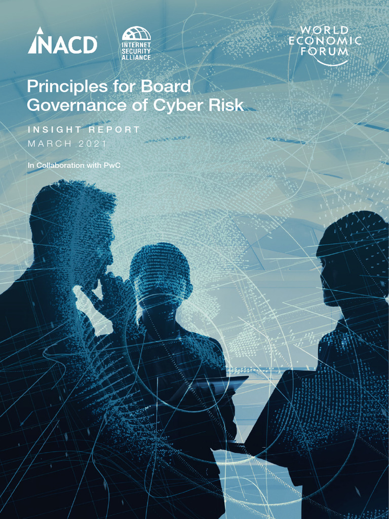 WEF Principles For Board Governance of Cyber Risk | PDF | Computer ...