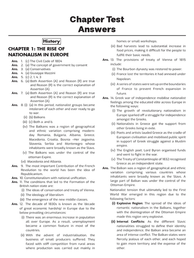 Chapter Test Answers New 18 | PDF | Balkans | Conservation Biology