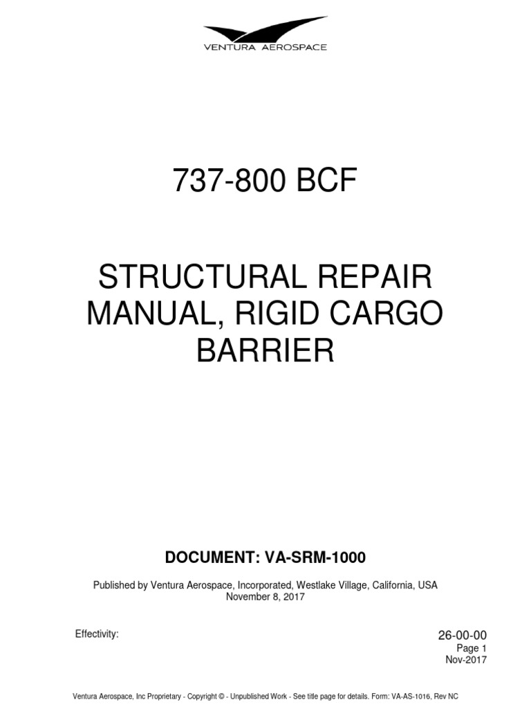 Va SRM 1000 Structural Repair Manual | PDF | Screw | Rivet