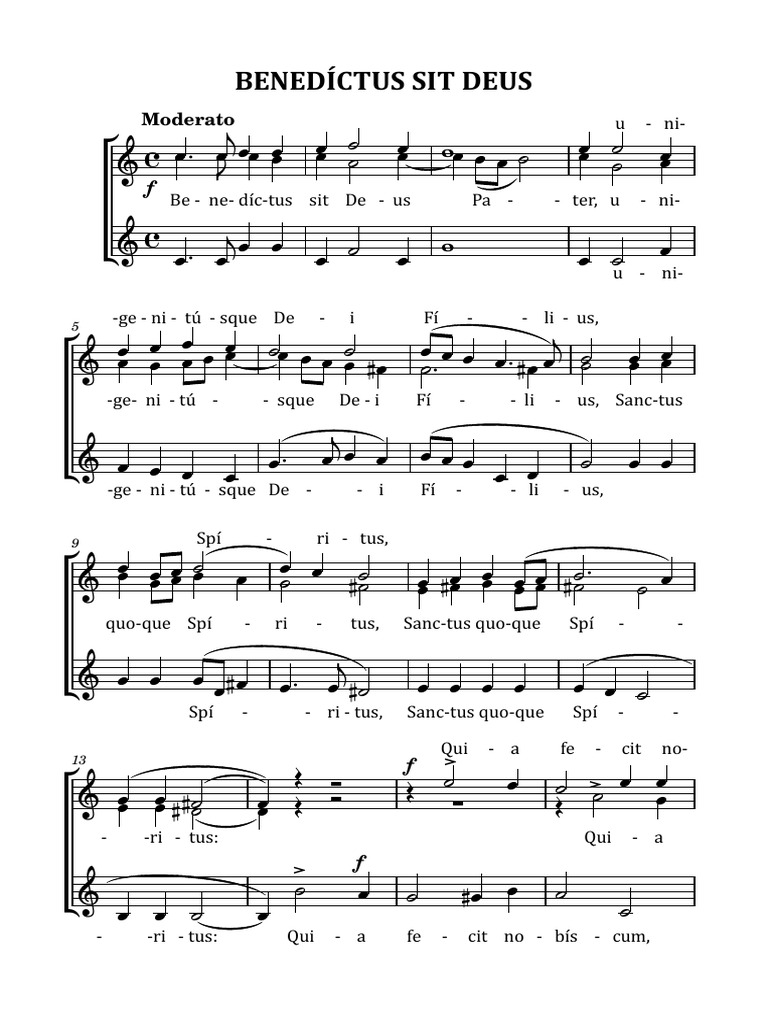 Benedíctus Sit Deus | PDF
