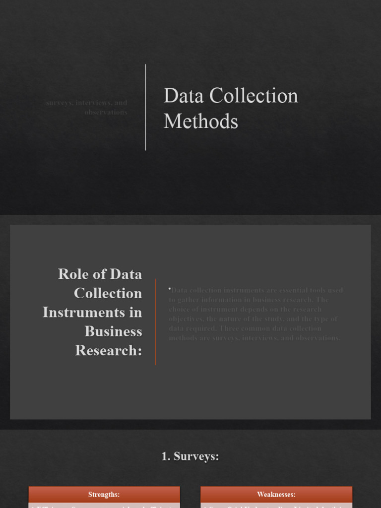 Data Collection Methods | PDF | Survey Methodology | Qualitative Research