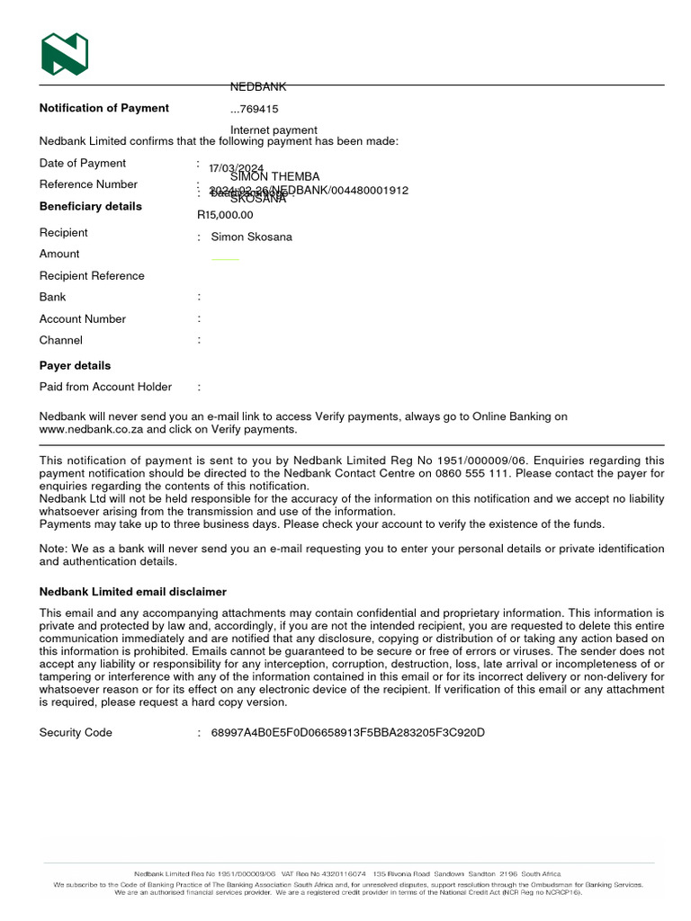 Proof of Payment | PDF | Cyberspace | Computing