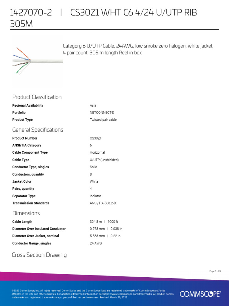 1427070-2-Commscope Cat 6 | Download Free PDF | Electrical Engineering ...