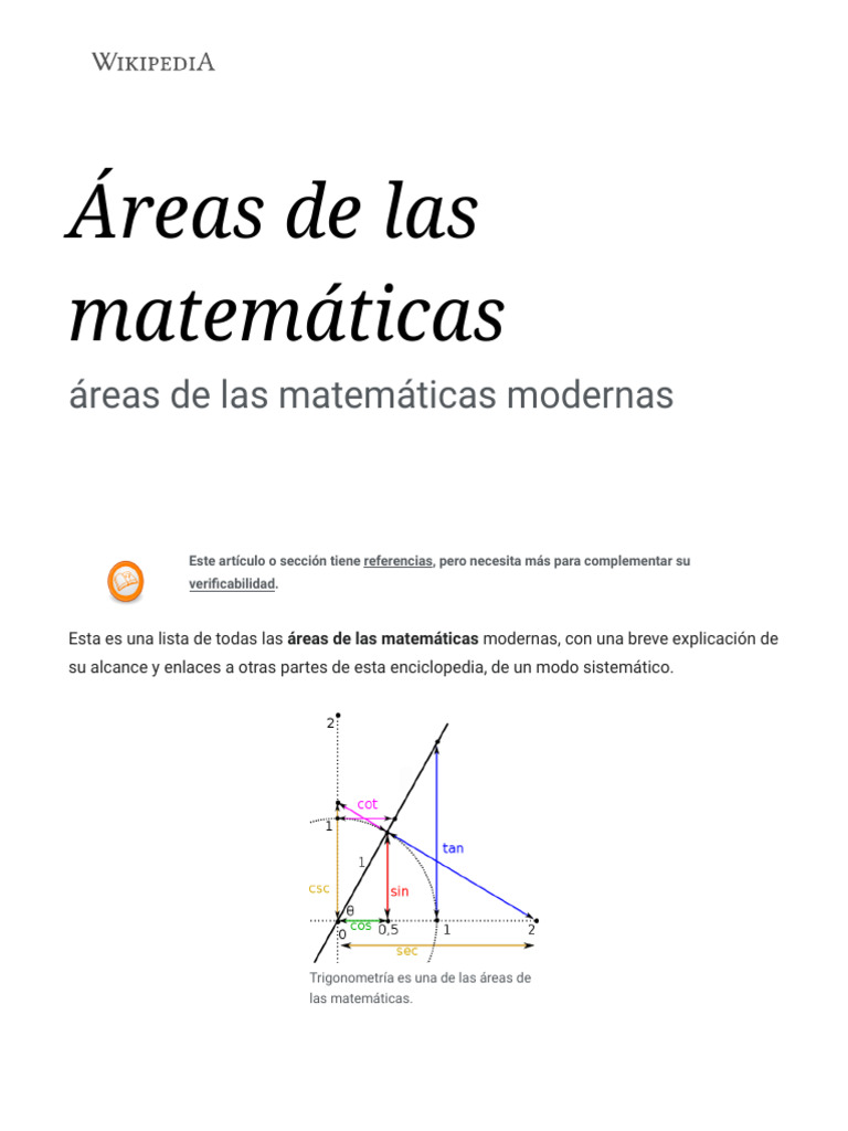 Áreas Modernas de las Matemáticas | PDF | Geometría | Topología algebraica