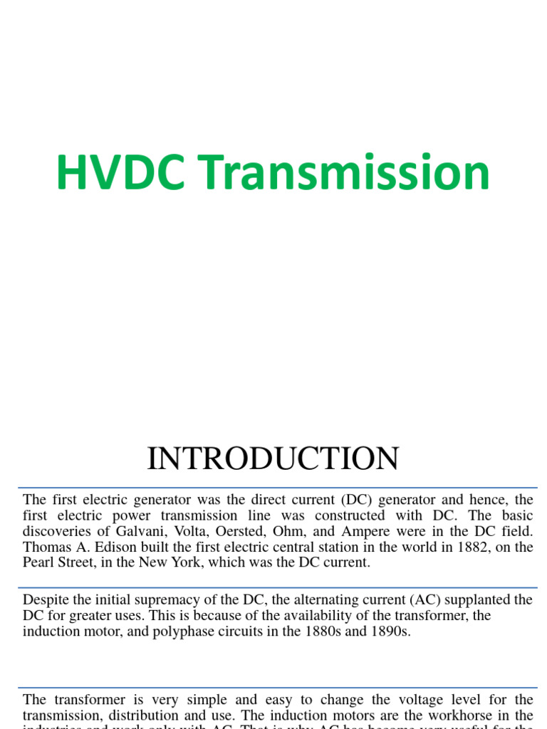 5 HVDC | PDF | High Voltage Direct Current | Electric Power Transmission