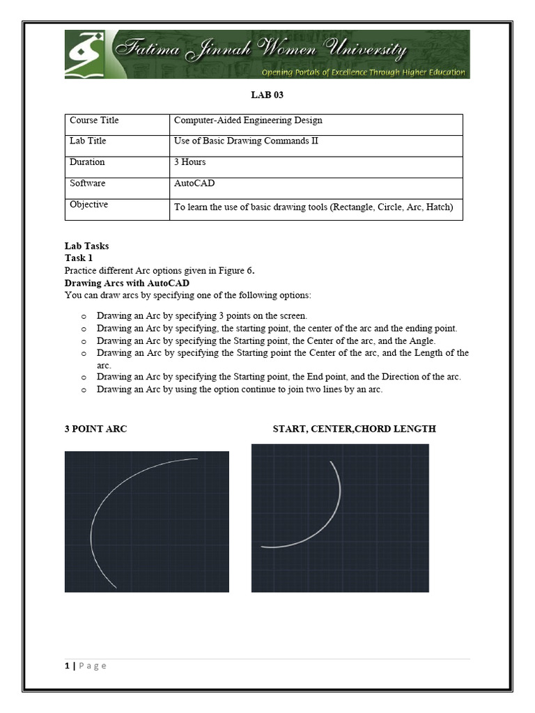 Cad Lab 3 | PDF | Computer Aided Design | Area