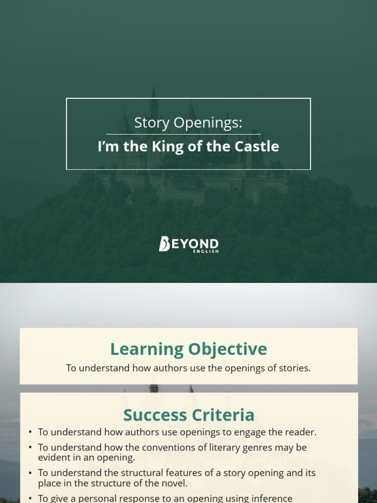 I'm The King of The Castle | PDF | Narrative | Thought