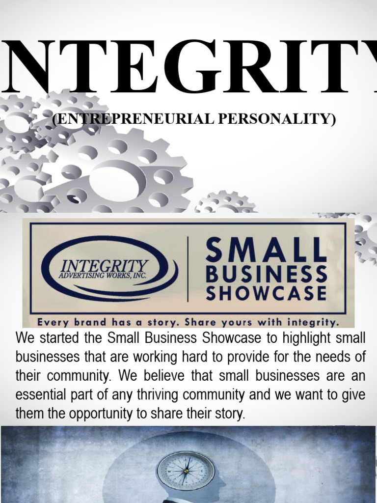 INTEGRITY | PDF | Motivation | Motivational