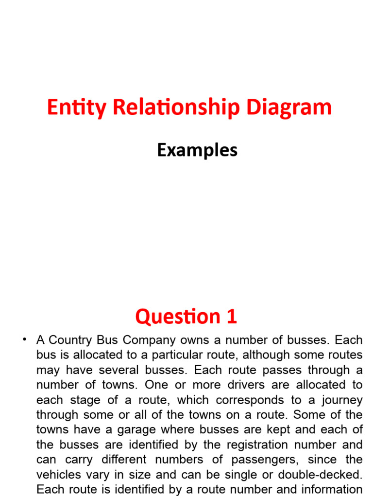 Unit3-Lect4.2 - ERD Examples | PDF | Banks | Bus