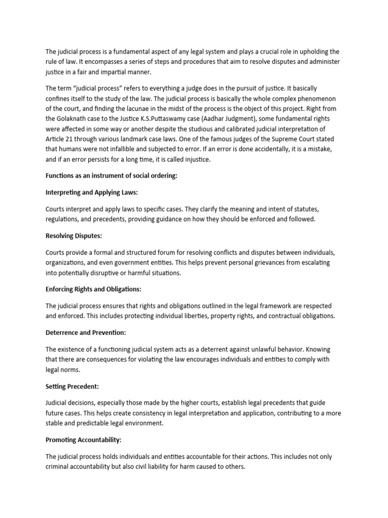 LLM 2sem Paper 1 Judicial Process | Download Free PDF | Judicial Review ...