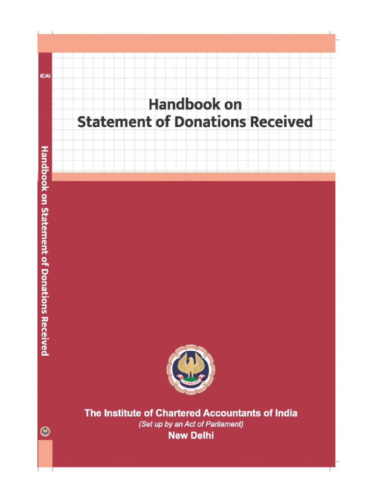 ICAI Guide: Filing Form 10BD | PDF | Donation | Identity Document