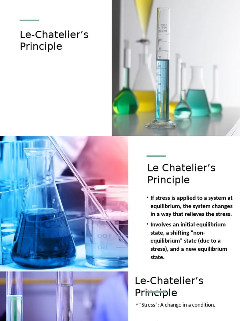 Le Chateliers | PDF | Chemical Equilibrium | Catalysis