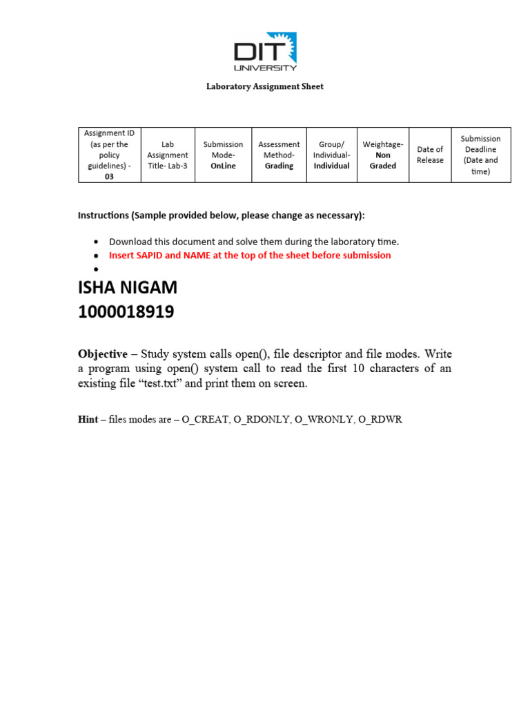 Lab Sheet-3 2 | PDF | Computers