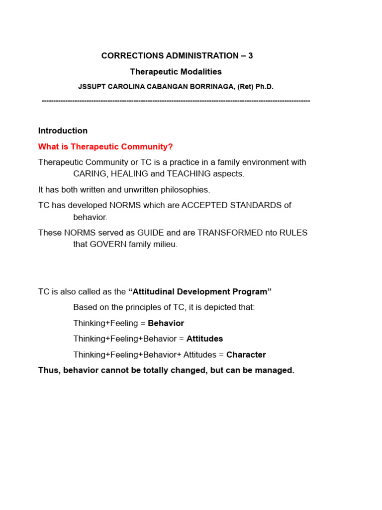 CA-3-Notes-on-TCMP | PDF | Psychotherapy | Attitude (Psychology)