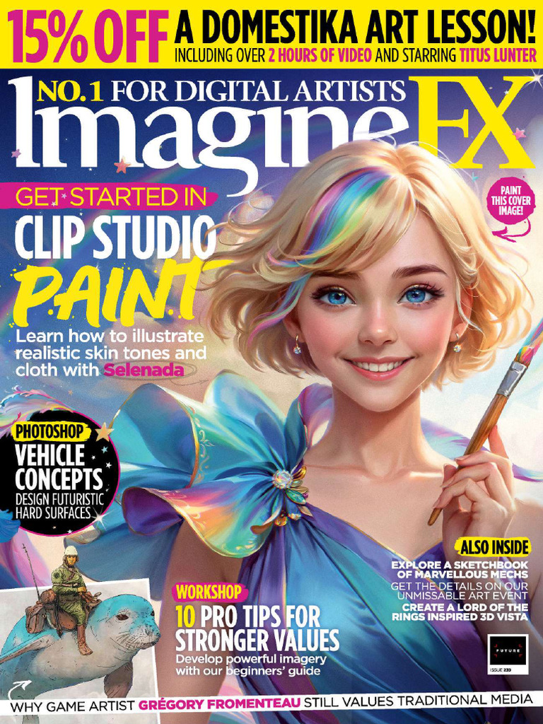 ImagineFX - June 2024 UK | PDF | Subscription Business Model | Narrative