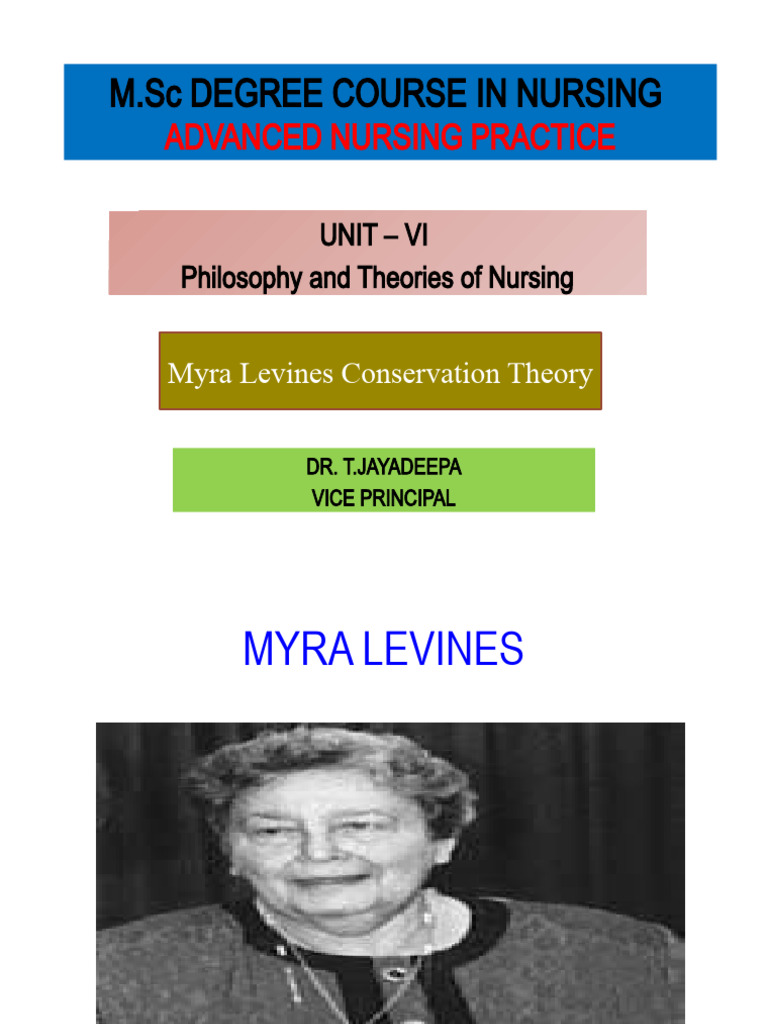 Levine's Conservation Theory | PDF | Nursing | Clinical Medicine