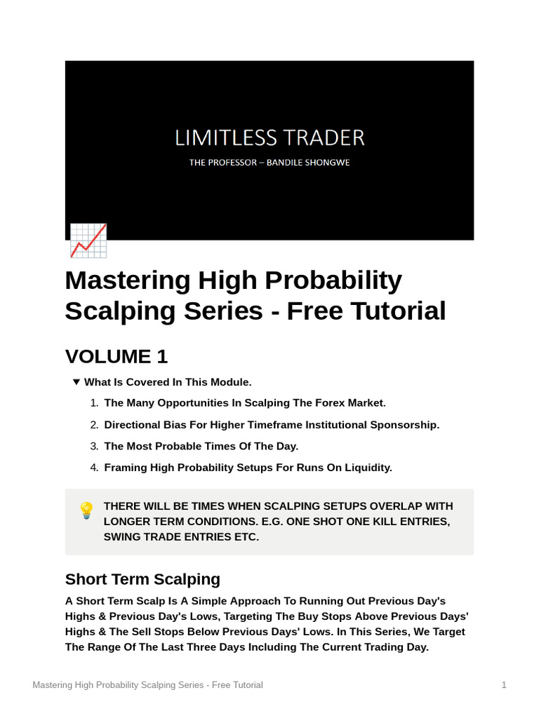 Mastering High Probability Scalping Series - Free Tutorial | PDF ...