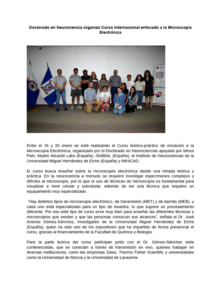 Doctorado en Neurociencia_ Imparte Curso Internacional Teórico-práctico ... Doctorado en Neurociencia_ Imparte Curso Internacional Teórico-práctico ...