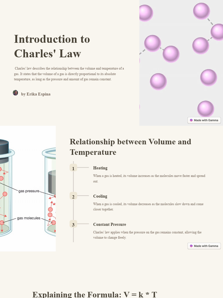 Introduction To Charles Law | PDF | Gases | Scuba Diving