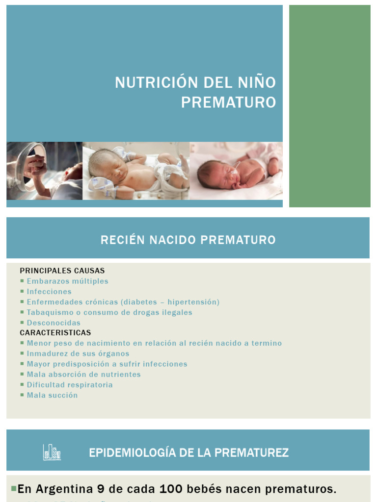 Prematuro_Clasificacion_y_Alimentacion | PDF | Parto prematuro | Nutrición