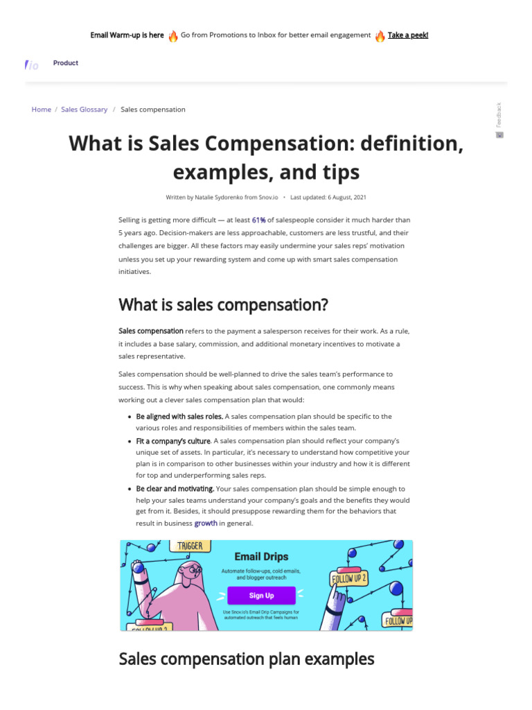 5- Sales Compensation_ Definition, Examples, An | PDF | Sales | Salary