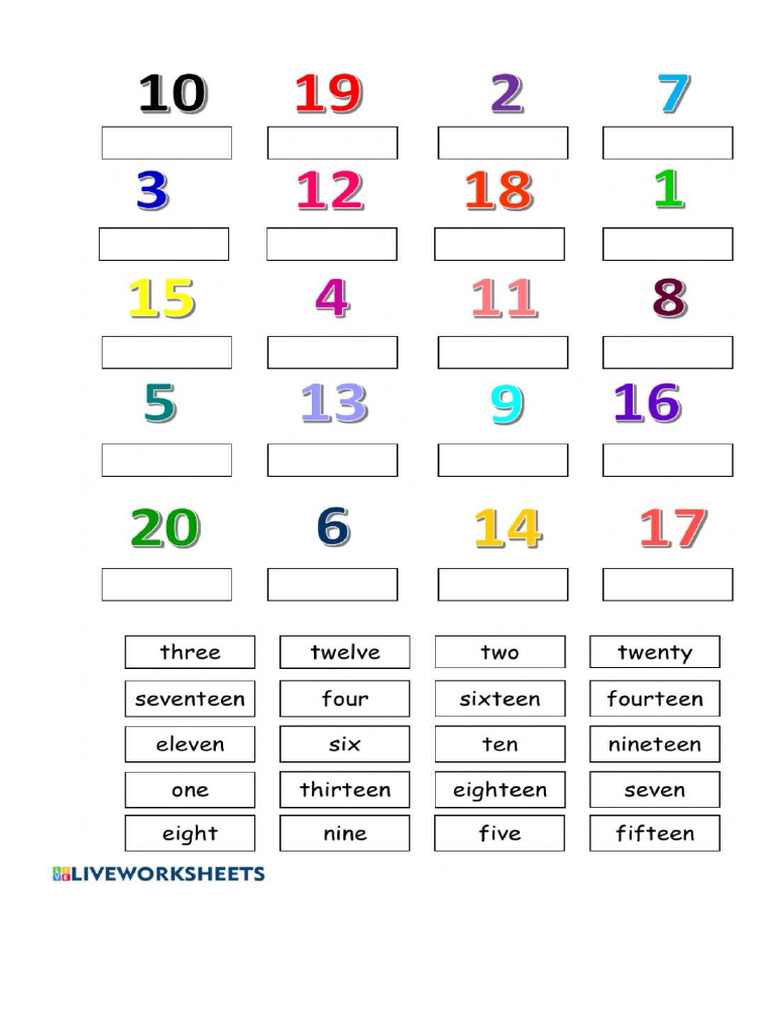 Numbers Pdf