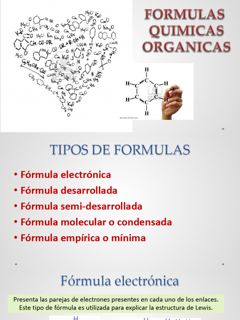Tipos de Fórmulas y Clasificación | PDF | Compuestos orgánicos ...