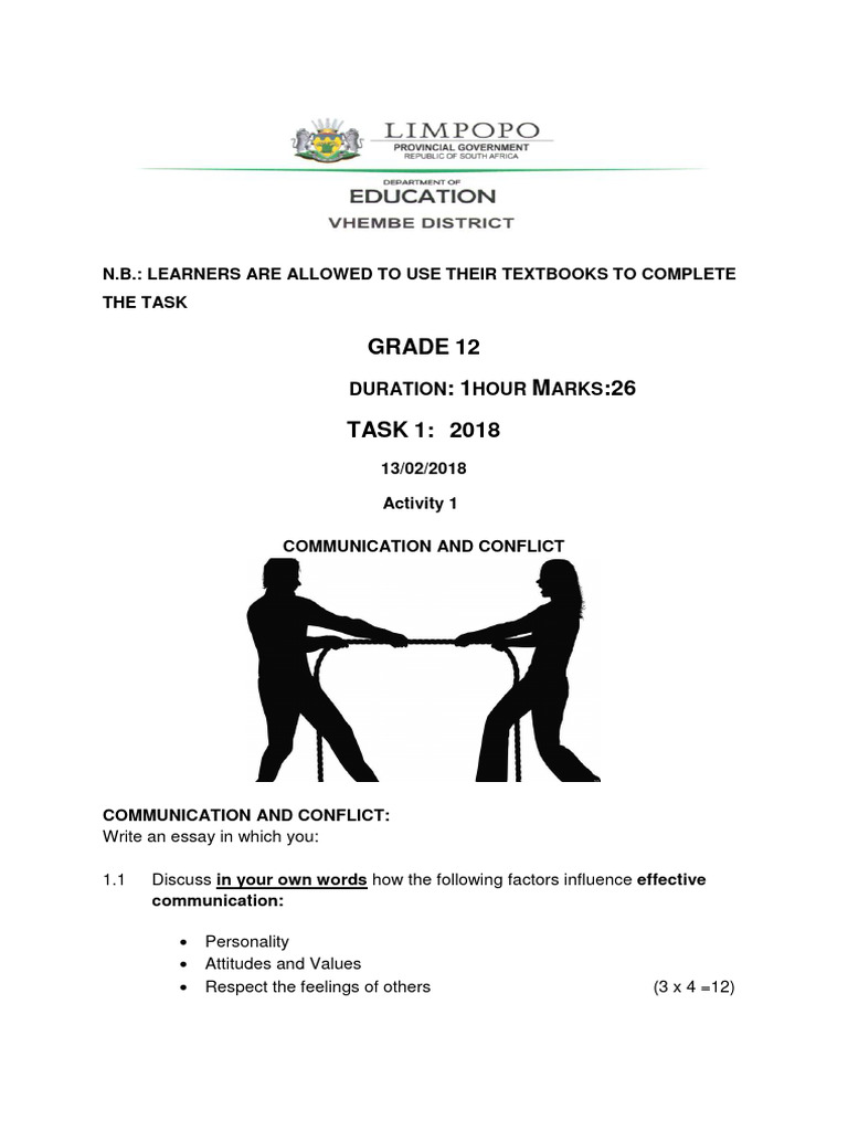LO Grade 12 Activity 1 | PDF