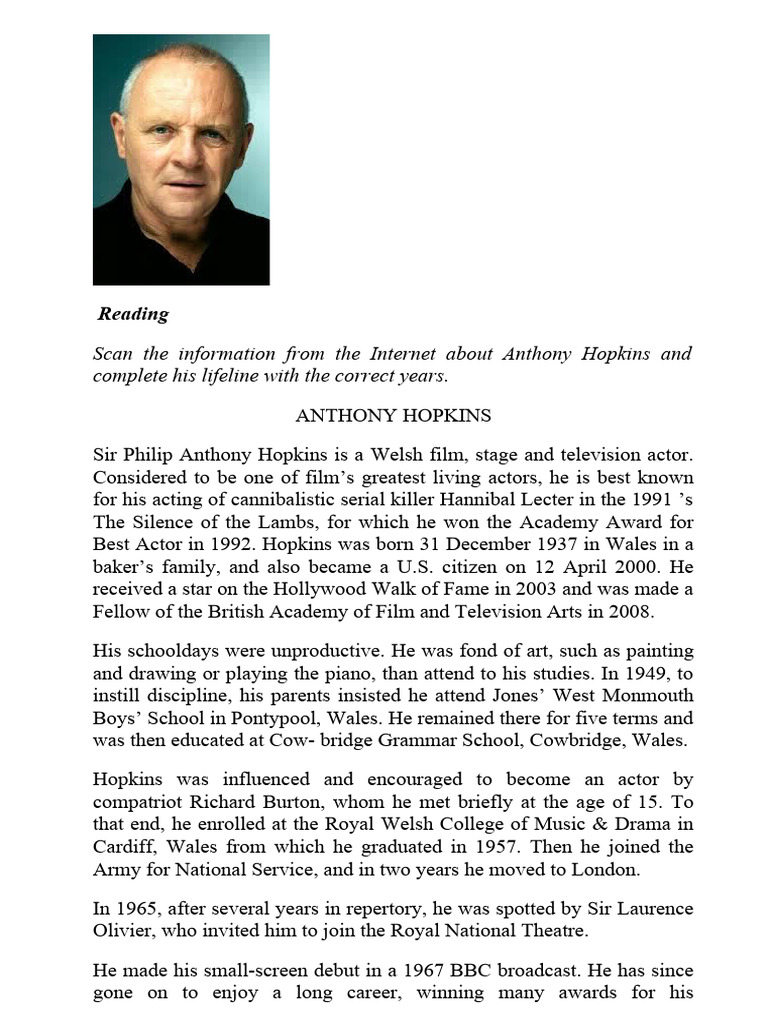 Antony Hopkins | PDF