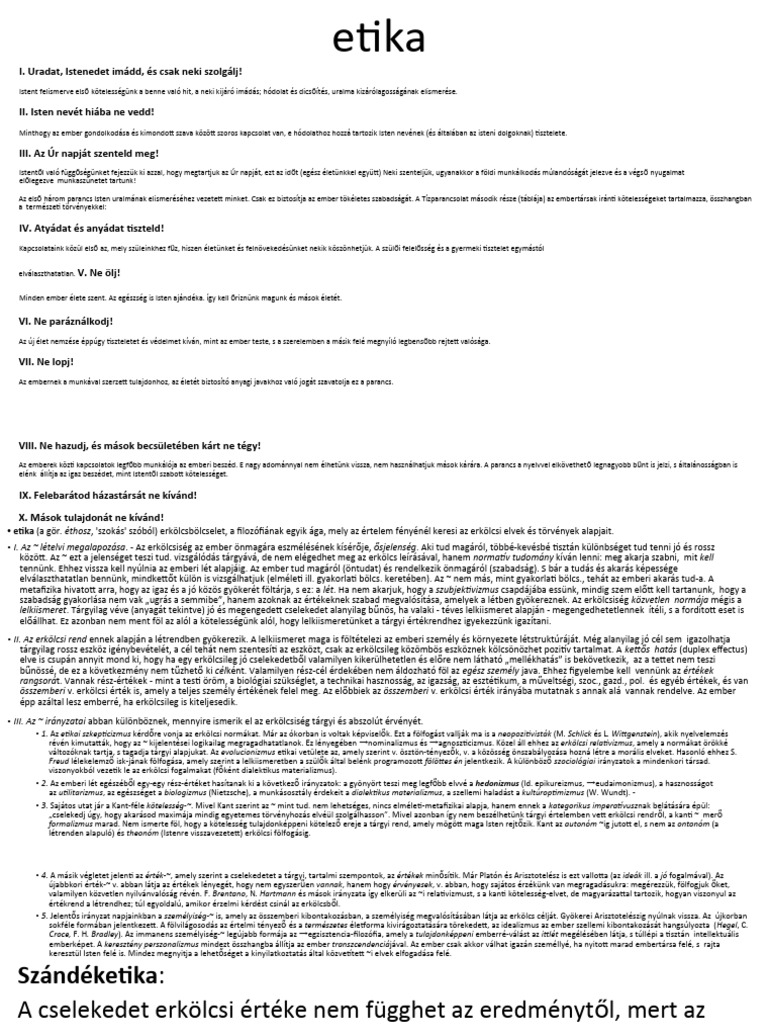 Etika - PPTX Legéndy Által Küldött | PDF