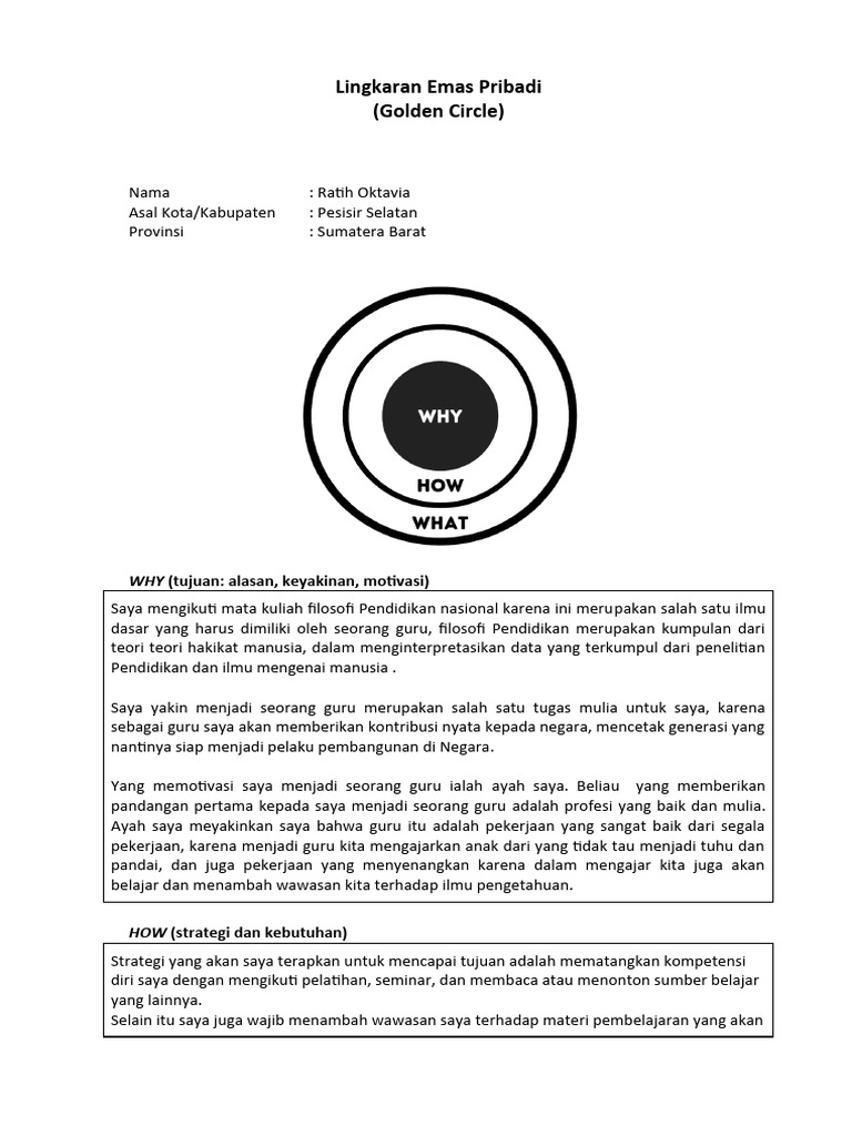 Panduan Menulis Komitmen Diri Dalam Mata Kuliah Filosofi Pendidikan Nasional | PDF | Karier ...