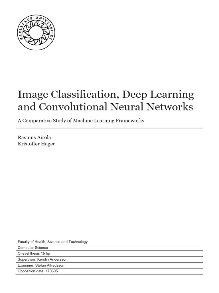 FULLTEXT02 | PDF | Artificial Neural Network | Machine Learning