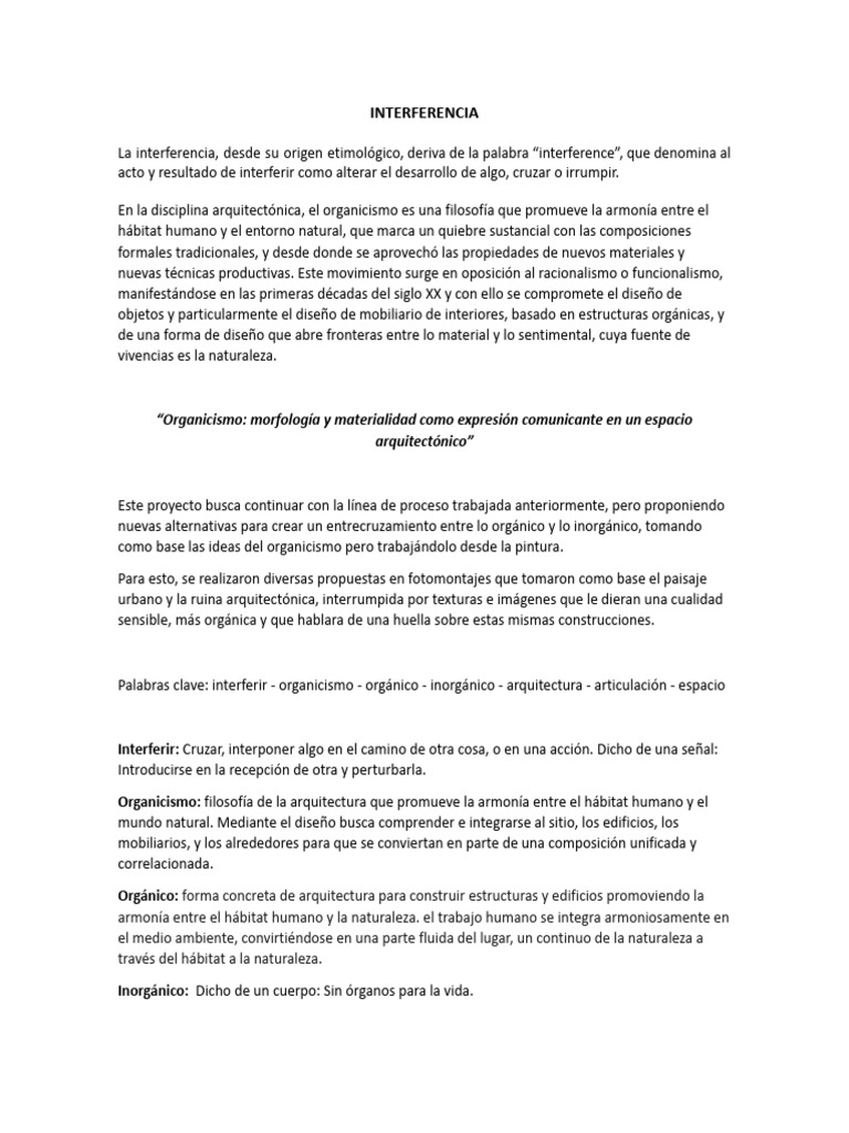 INTERFERENCIA | PDF | Diseño