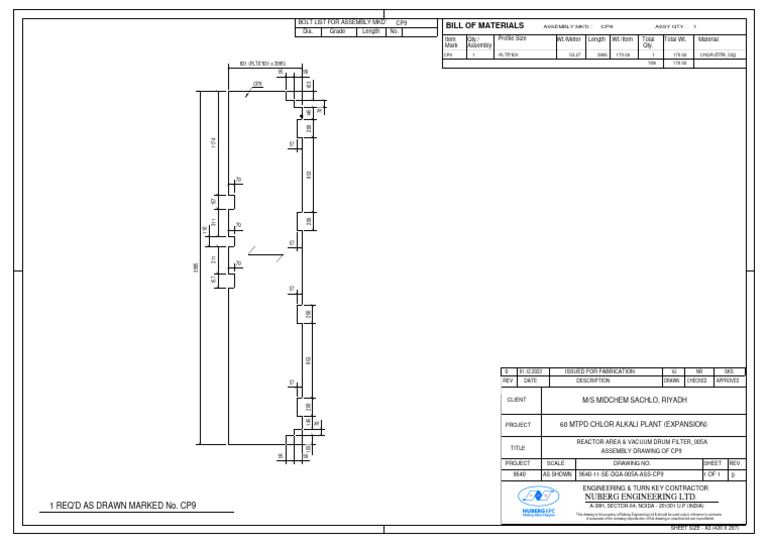FABRICATION DRAWING FOR CHEQUERED PLATE | PDF