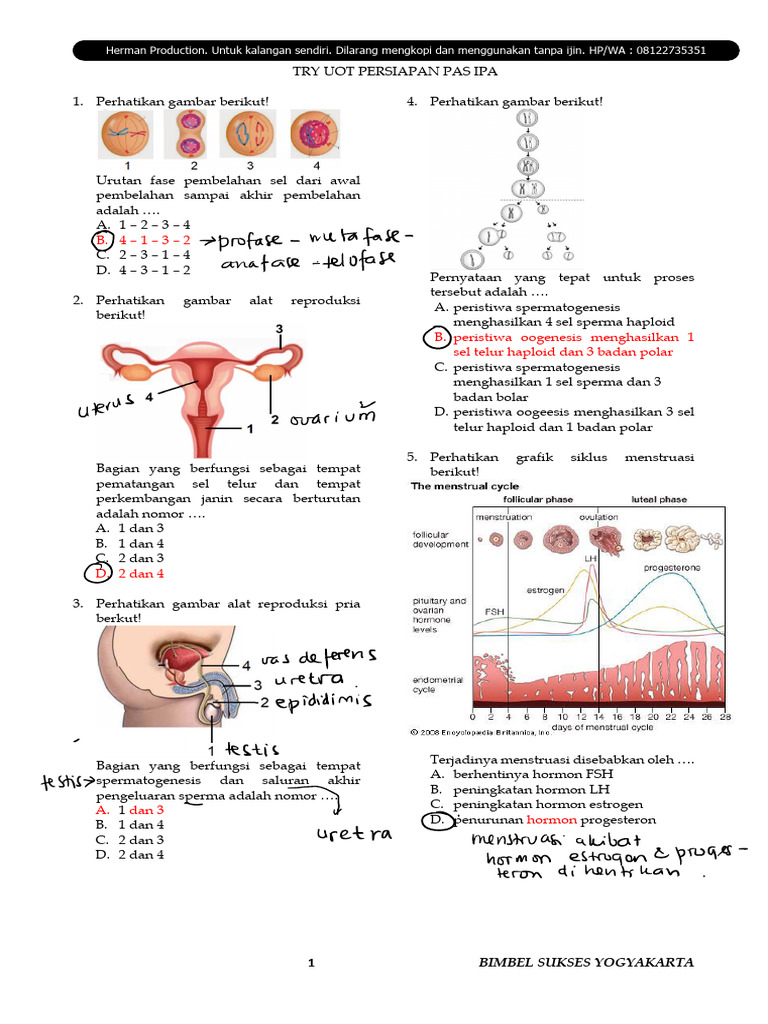 TRY OUT PAS Ix 2023 Pembahasan | PDF